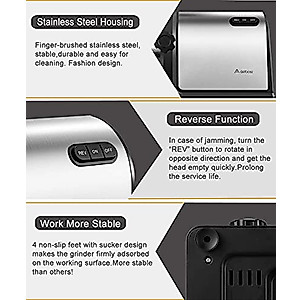 AAOBOSI Electric Meat Grinder 【3000W Max 】Heavy Duty Stainless Steel Meat Mincer with 3 Grinding Plates, 3 Sausage Stuffer Tubes & Kubbe Attachments,Easy One-Button Control