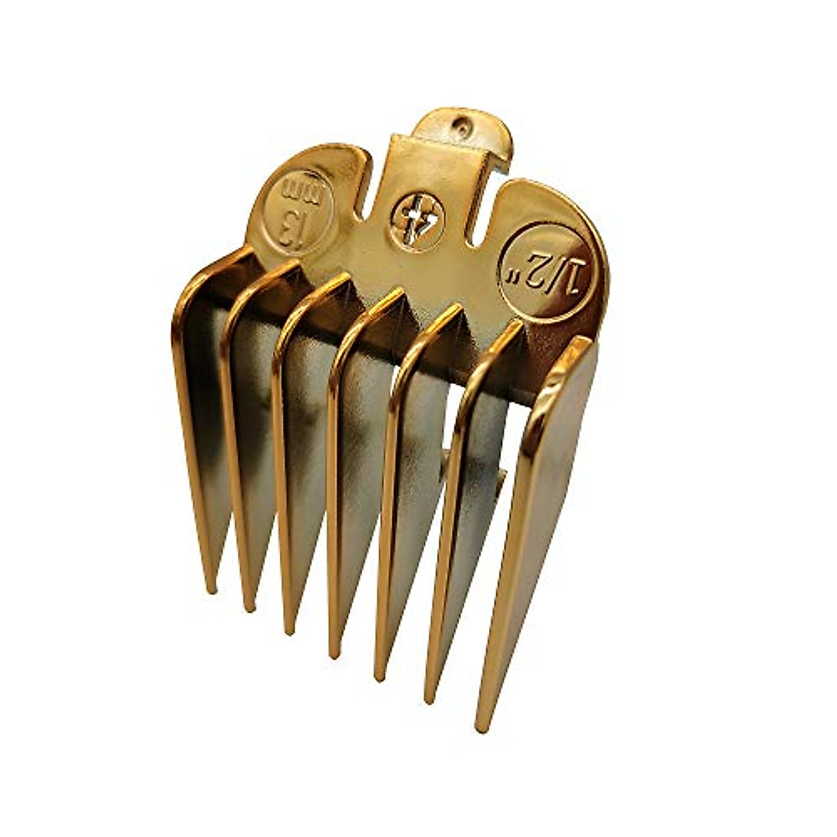 Professional Hair Clipper Guards Guides Gold Color Coded Cutting Guides #3170-400- 1/8” to 1 fits for most of W Clippers (Gold)
