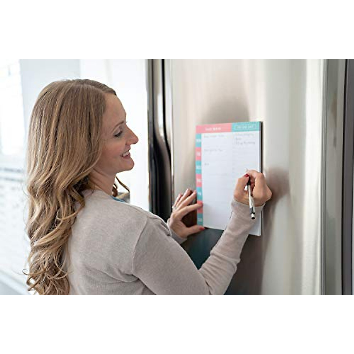 Daily Planner by Sweetzer & Orange - Undated 2023 Planner Plus to Do List – Teal/Orange Magnetic Weekly Planner and Day Planner Notepad - Organizer Planners for College Student, Office or Home