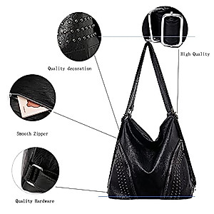 Tote Bag for Women Pu Leather Large Shoulder Purse and Handbags with Adjustale Should Strap