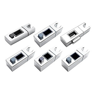 Square Pipe Shower Head Holder Bathroom Slide Bar Shelf Riser Rail Bracket Sprayer Fixed Base Bathroom Hardware Accessories ( Color : -D )