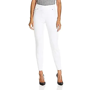 Ruby Rd. womens Pull-on Extra Stretch Denim Jeans, White, 16 US
