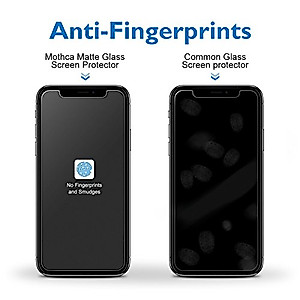Mothca Matte Glass Screen Protector for iPhone Xs Max/iPhone 11 Pro Max Anti-Glare & Anti-Fingerprint Tempered Glass Clear Film Case Friendly 3D Touch Easy Install Bubble Free - Smooth as Silk