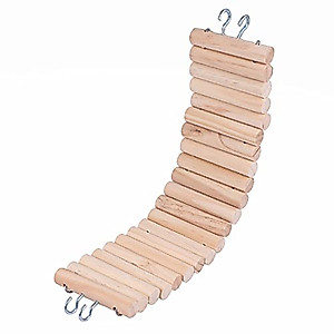 PATKAW Teething Toys Teething Toys Teething Toy of 2 Hamster Climbing Ladder- Parrot Climbing Toy Parrot Ladder Bird Ladder Toy Bird Cage Ladder Teething Toys Teething Toy Bird Toys