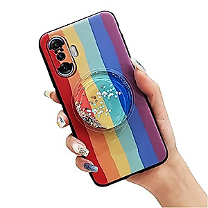Glisten Dirt-Resistant Lulumi Phone Case for Xiaomi Redmi K40 Gaming Edition/Poco F3 GT, Protective Soft Case Cute Anti-dust Phone Stand Holder Cover Cartoon Armor case Shockproof Cartoon, 10