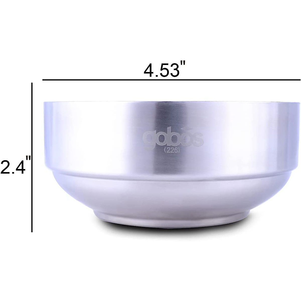 Aiilmidani 10 Pack Stainless Steel Bowls, 12 Oz Insulated Soup Bowls Snacks Bowls Lightweight Salad Bowls, 304 Double-walled Metal Bowls Serving Dishes for Sauces, Rice, Noodles, Ice Cream, 11.5cm