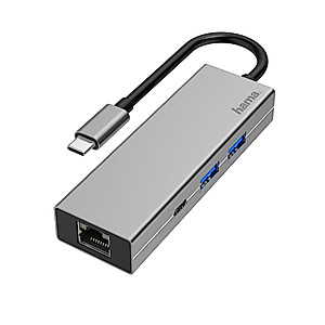 HAMA 00200108 Station d'accueil USB 3.2 Gen 1 (3.1 Gen 1) Type-C Gris