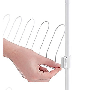 Whitmor 18-Pair Over The Door Shoe Rack, Unisex, White