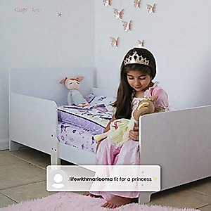 Delta Children MySize Wood Toddler Bed - Greenguard Gold Certified, Grey