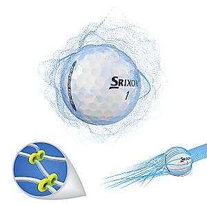 Srixon Q-Star Tour 3 Golf Balls, Yellow (One Dozen)