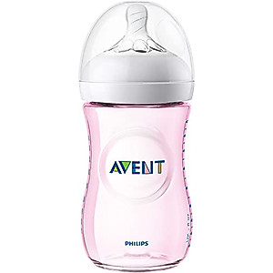 Philips Avent Natural Baby Bottle Pink Gift Set, SCD206/11