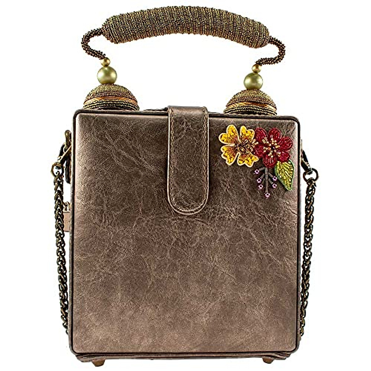 Mary Frances Time of Your Life Top Handle Clock Handbag, Multi