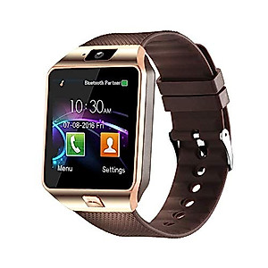 Padgene Bluetooth Smartwatch,Touchscreen Wrist Smart Phone Watch Sports Fitness Tracker with SIM SD Card Slot Camera Pedometer Compatible with Android Smartphone for Kids Men Women
