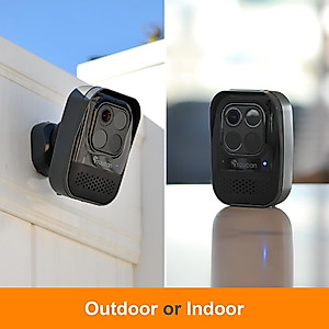 TOUCAN Wireless Video Doorbell with Chime and Wireless Pro Outdoor/Indoor Security Camera Bundle - Alexa & Google Enabled Bundle No Subscription Required