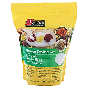 ACTIVA Art Silica Gel, 4 pounds Flower Drying Compound, White