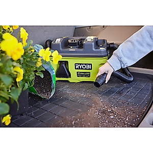 RYOBI 18V ONE+ Link 3 Gallon Wet/Dry Shop Vacuum (Bare Tool), Green