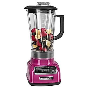 KitchenAid KSB1575RI 5-Speed Diamond Blender with 60-Ounce BPA-Free Pitcher - Raspberry Ice