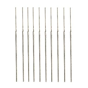 10Pcs 1mm Emery Jade Amber Cutting Hand- Made Jade Metal Wire Cutting Tool (Without Frame)
