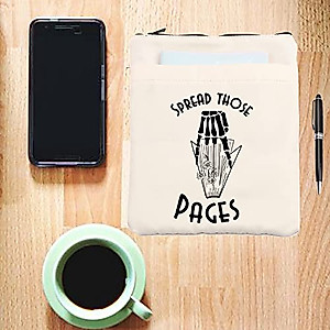 MAOFAED Romance Reader Book Cover Smut Book Sleeve Spread Those Pages Book Protector Bookworm Book Sack Gift (Spread booksl)