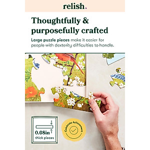 Relish Large Piece Puzzles for Seniors, 13 Piece Prized Possession Jigsaw Puzzle, Dementia Products for Elderly