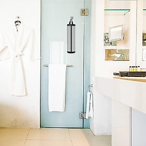 4 Pack Plastic Bag Holder, Gray Grocery Bag Holder for Plastic Bags, Mesh Hanging Storage Bag Dispenser Shopping Bag Holder Trash Bags Dispenser Grocery Bag Organizer