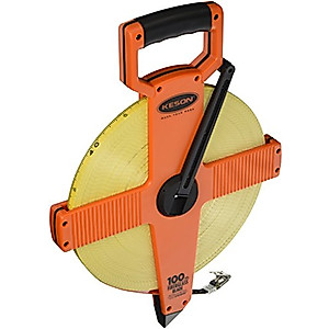 Keson OTR100MM Open Reel Fiberglass Tape Measure Reel (Graduations: 5mm & 2mm), 100-Meter