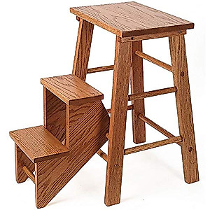 Lehman's Creative Wood Design Amish Made Furniture Solid Oak Step Stool