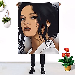 Throw Blanket Soft Warm Pattern Flannel Blanket Lightweight Fuzzy Home Decor 3D Printing Blanket 50"x40" for Couch Pinicc Gifts for Fans and Friends