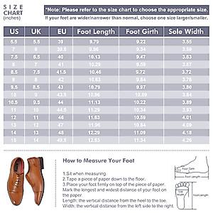 Mofri Men's Oxford Dress Shoes Classic Cap Toe Formal Lace Up Dress Shoes(Brown Pu,7.5)