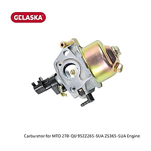 GELASKA 951-12705 Carburetor Replaces 751-12705, 751-10974, 951-10974, 951-10974A, HUAYI 165S, 165SA for MTD Troy-bilt 165-SUB, 165-SUB-11, 265-SU, 265-SU-11, 365-SUB Engines