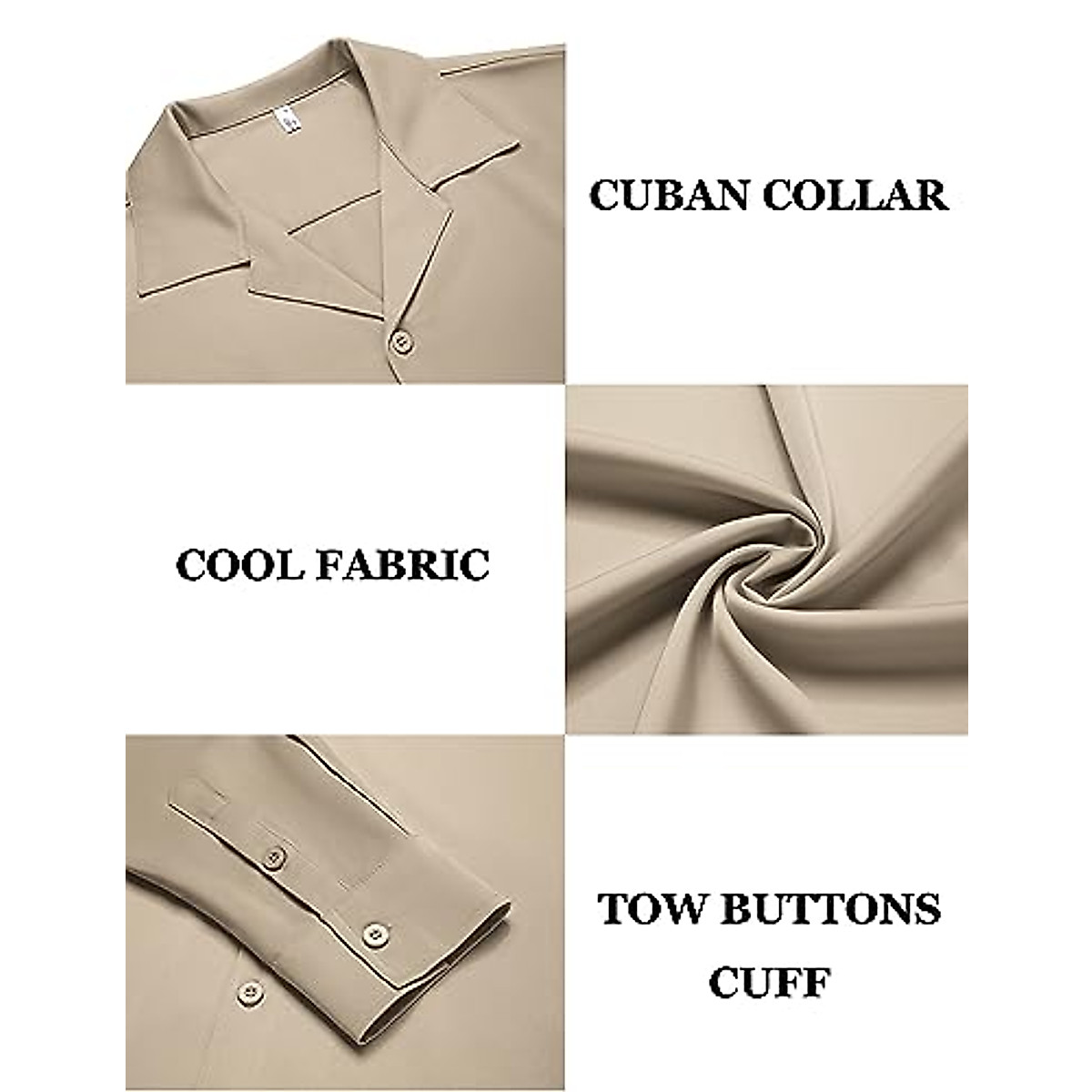 COOFANDY Men's Luxury Satin Dress Shirt Long Sleeve Silk Button Down Shirt Shiny Dress Shirt