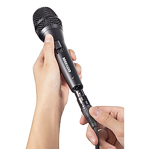 Rannsgeer Dynamic Vocal Handheld Karaoke Microphone with Cable and Carrying Case (RM82B)