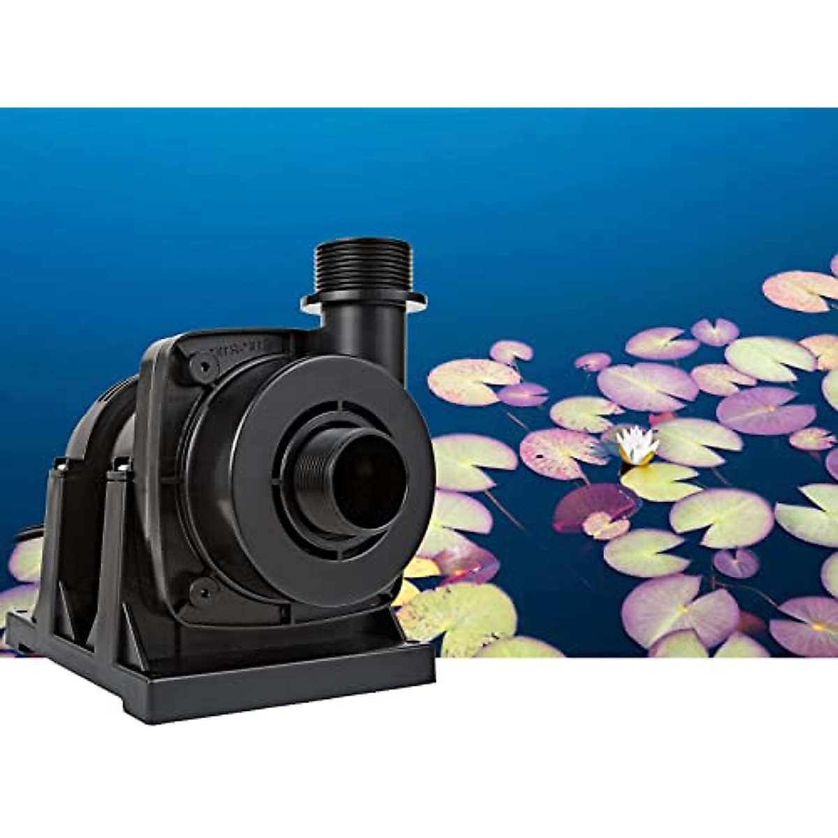 Little Giant FP1 115-Volt, 1000 GPH Wet Rotor Submersible or Inline Pond/Fountain Pump with 26-Ft. Cord, Black, 566132