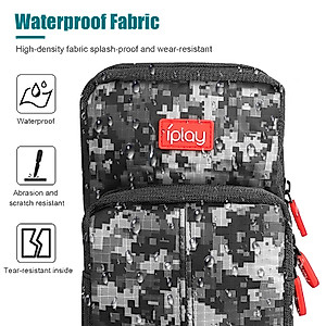 Backpack Carrying Travel Bag for Nintendo Switch/Lite/OLED/Console/Dock/Joy-Cons&Accessories Storage, Portable Nylon Waterproof Crossbody Shoulder Chest Sling Side Gaming Bag for Men Boys, Camouflage