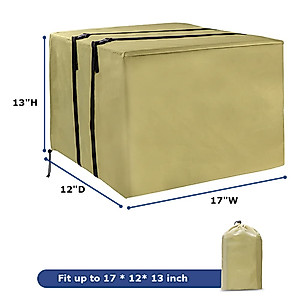 ONELIGHT Window Air Conditioner Unit Cover - AC Covers for Outside,Fit up to 17"x13"x12"