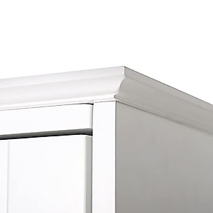 MUPATER Oversized Bathroom Medicine Cabinet Wall Mounted Storage with Mirrors, Hanging Bathroom Wall Cabinet Organizer with Two Adjustable Shelves and Three Open Compartments, White