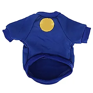 Naroote Pet Cat Shirt Cute Soft Pet T Shirt Comfortable Face Print Short Sleeve Pullover Pullover Stretches for Everyday (M)
