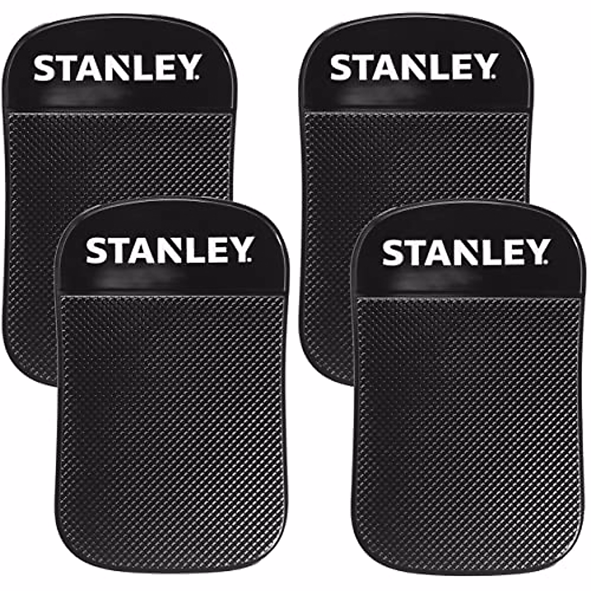 STANLEY S4005 3.5" x 5.75" Extra-Strong Anti-Slip Grip Dashboard Gel Pad for Cell Phone, Tablet, GPS, Keys or Sunglasses, Pack of 4