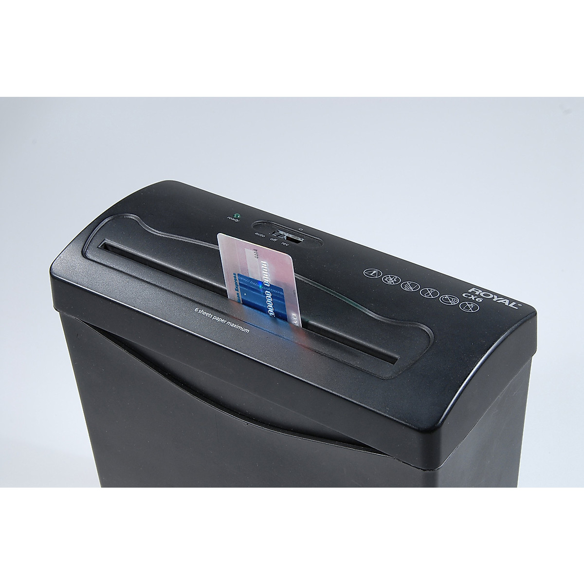 Royal CX6 Cross-Cut Shredder - Black (29183G-BK)