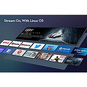 Netflix Projector, COI UNO5 Projector with 800 ANSI Lumens, 1080P Projector Support 4K, Smart Projector with Linux System, Projector with WiFi and Bluetooth,Dolby, HDR10, Auto Focus/Keystone