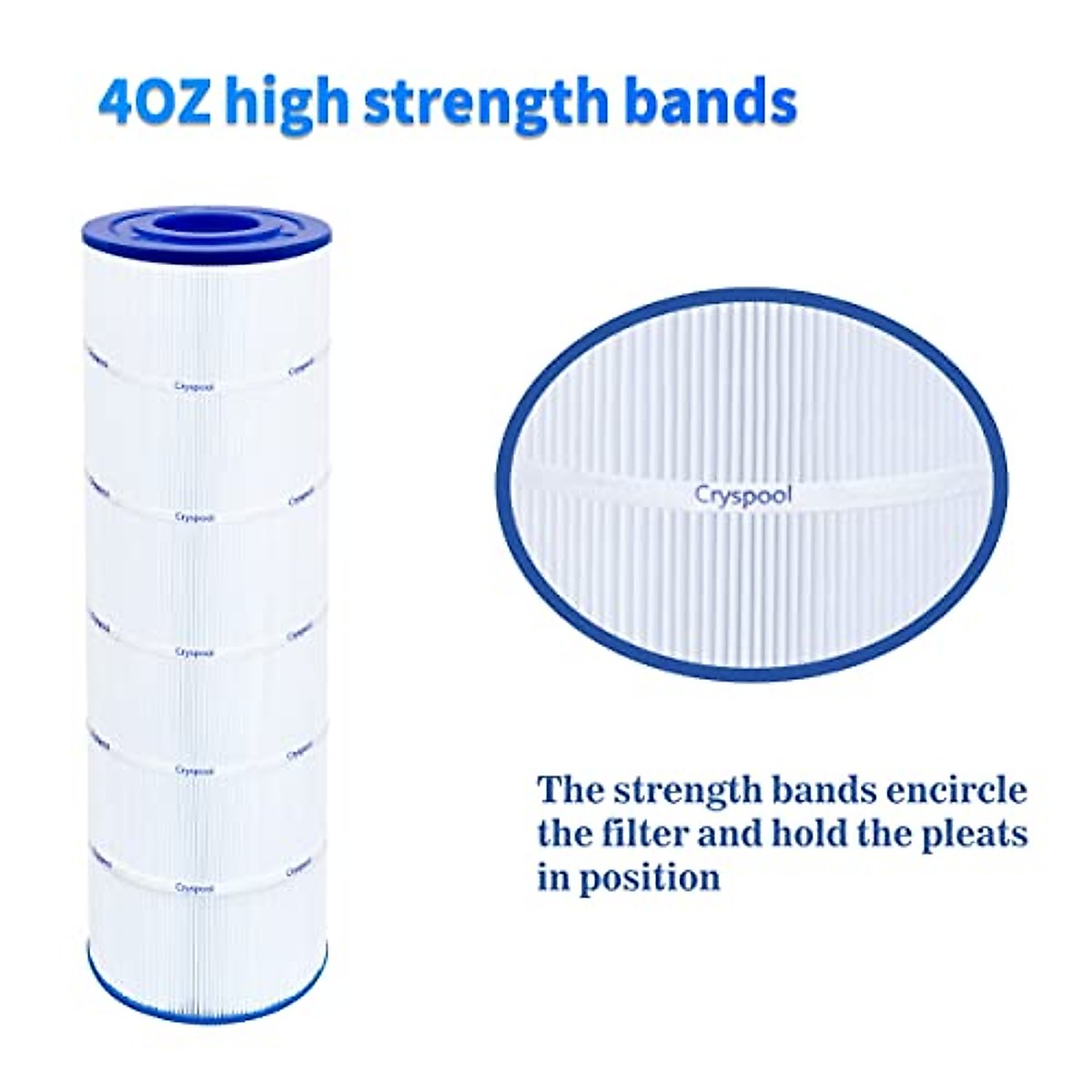 Cryspool Pool Filter Compatible with CX2020RE, PWWPC200,Pro Clean 200,817-0200P,CX1900RE，C-8420, FC-1211, 200sq.ft, 1 Pack