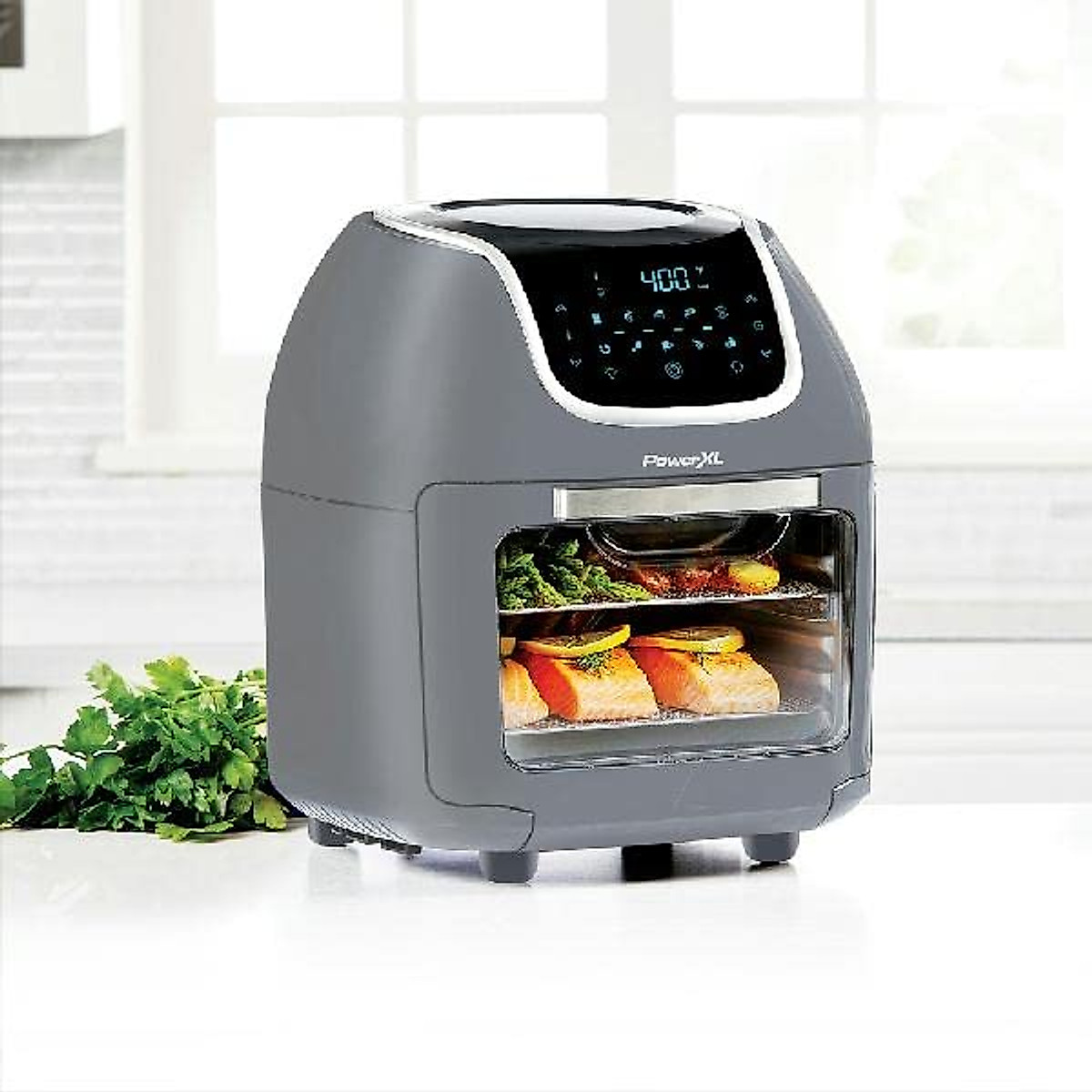 PowerXL 10 QT Vortex Air Fryer Pro Oven, Digital Slate