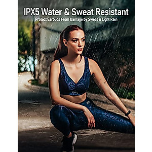 Audiovance IF301 Earbuds, Wireless Headphones Bluetooth Ear Buds for iPhone Android, Premium Sound, Immersive Music, Clear Calls, Noise Reduction, Wireless Charging, Waterproof, 23H Battery.