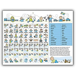 MY FIRST YEAR BABY CALENDAR