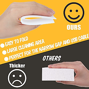 200 Pack Eraser Sheets Disposable Cleaning Sponge Thin Melamine Foam Sponge Eraser Nano White Eraser Wipes for Bathroom Kitchen Dish Furniture, Hard to Reach Places