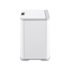 Ninestars DZT-10-35 2.6 Gal / 10L, White Plastic, Square Shape, Motion Sensor Trash Can