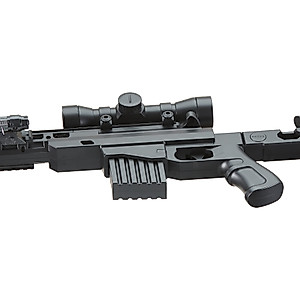 Goldenball CQB Spring ABS Airsoft Tactical Sniper Rifle Gun with Folding Stock + Flashlight + Bipod