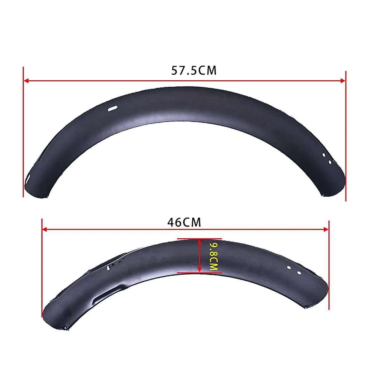 Bike mud Guard Set,20inch Snowboard Bicycle Mudguard E-Bike Electric Wing 20x4.0 Fat Tire Folding Bike Iron Sturdy Durable Mud Guard Suit The 1 Suit