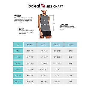 baleaf Women's Workout Tops Sleeveless Running Yoga Tops Gym Atnletic Shirts Activewear Gray Size L