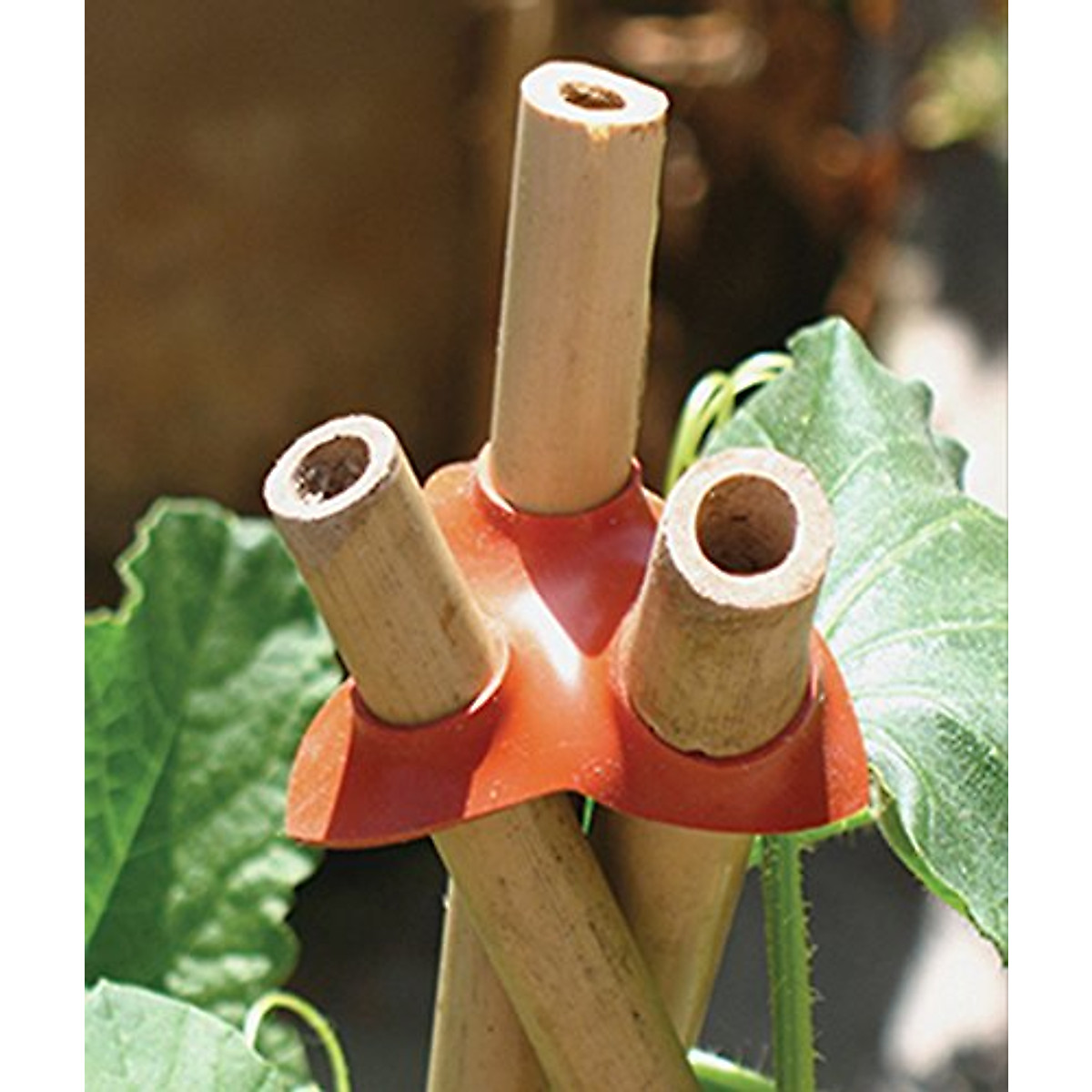 Garden Things GC-2003 Stretch Rubber Plant Stake Connecter, 3-Hole, Black